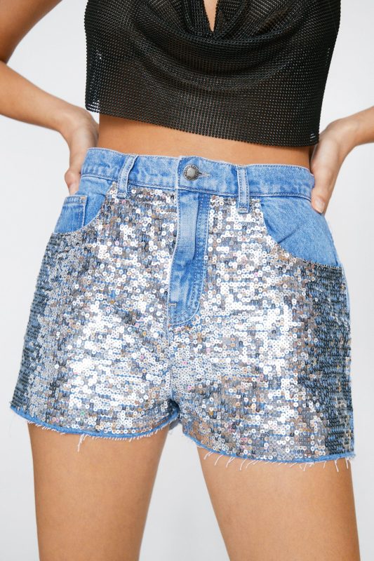 sequin shorts